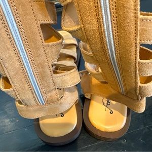 Free People | Shoes | Free People Sun Chaser Tall Gladiator Sandals ...